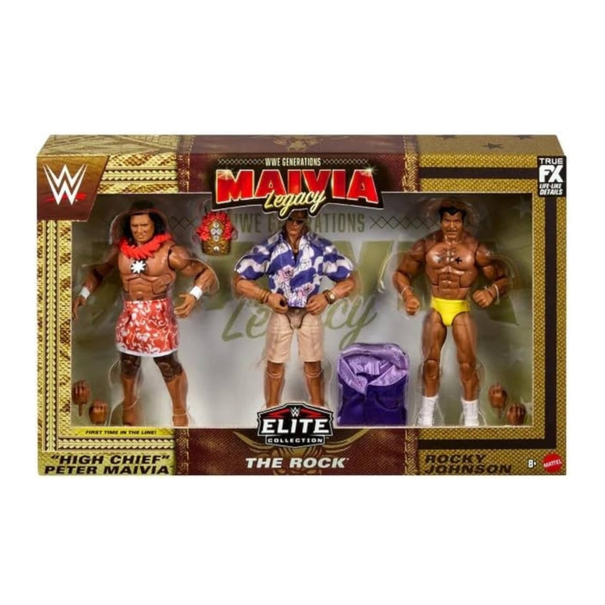 Mattel WWE Generation Maivia Legacy Elite Collection The Rock 3 Figure ...